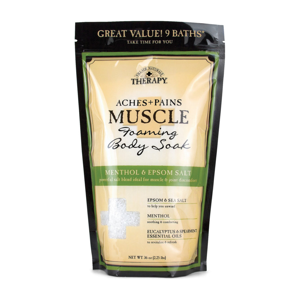 Village Naturals Therapy Menthol & Epsom Salt Aches + Pains Muscle ...